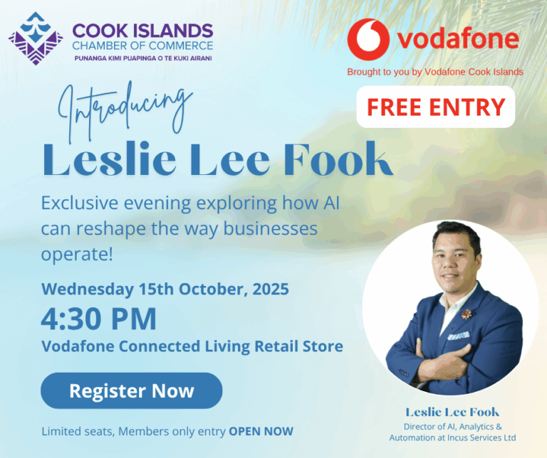 Vodafone – An Evening with Leslie Lee Fook – Chamber of Commerce Cook ...
