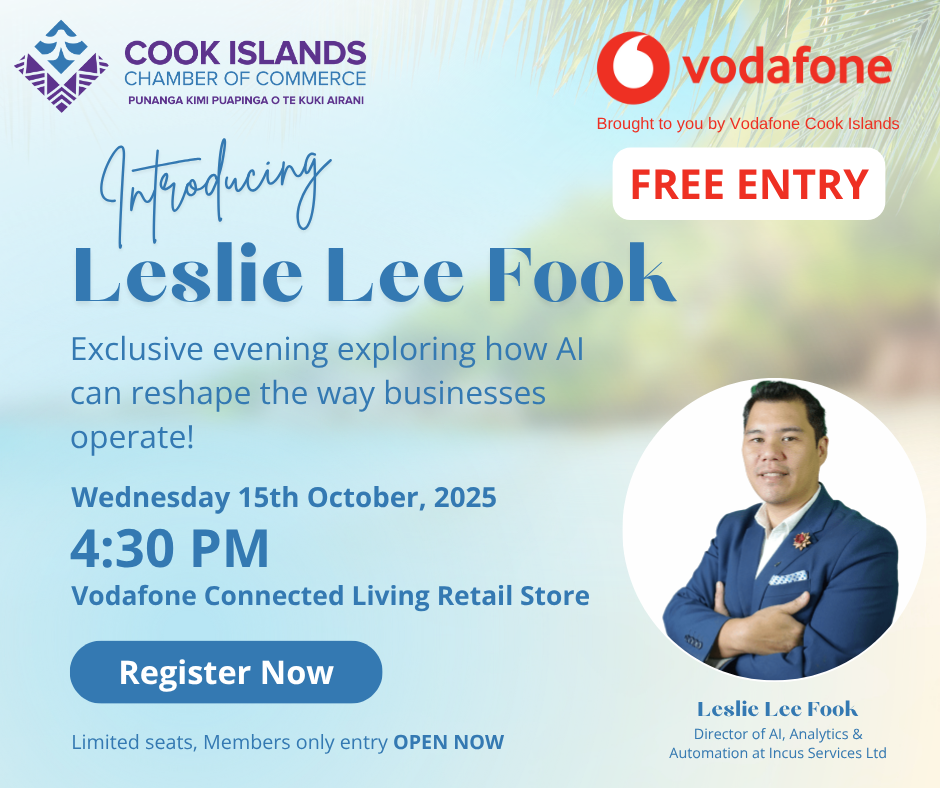 Vodafone – An Evening with Leslie Lee Fook – Chamber of Commerce Cook ...